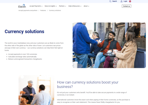 Currency solutions - Features - Elavon IE