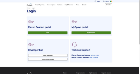 Elavon Log in | Elavon Ireland